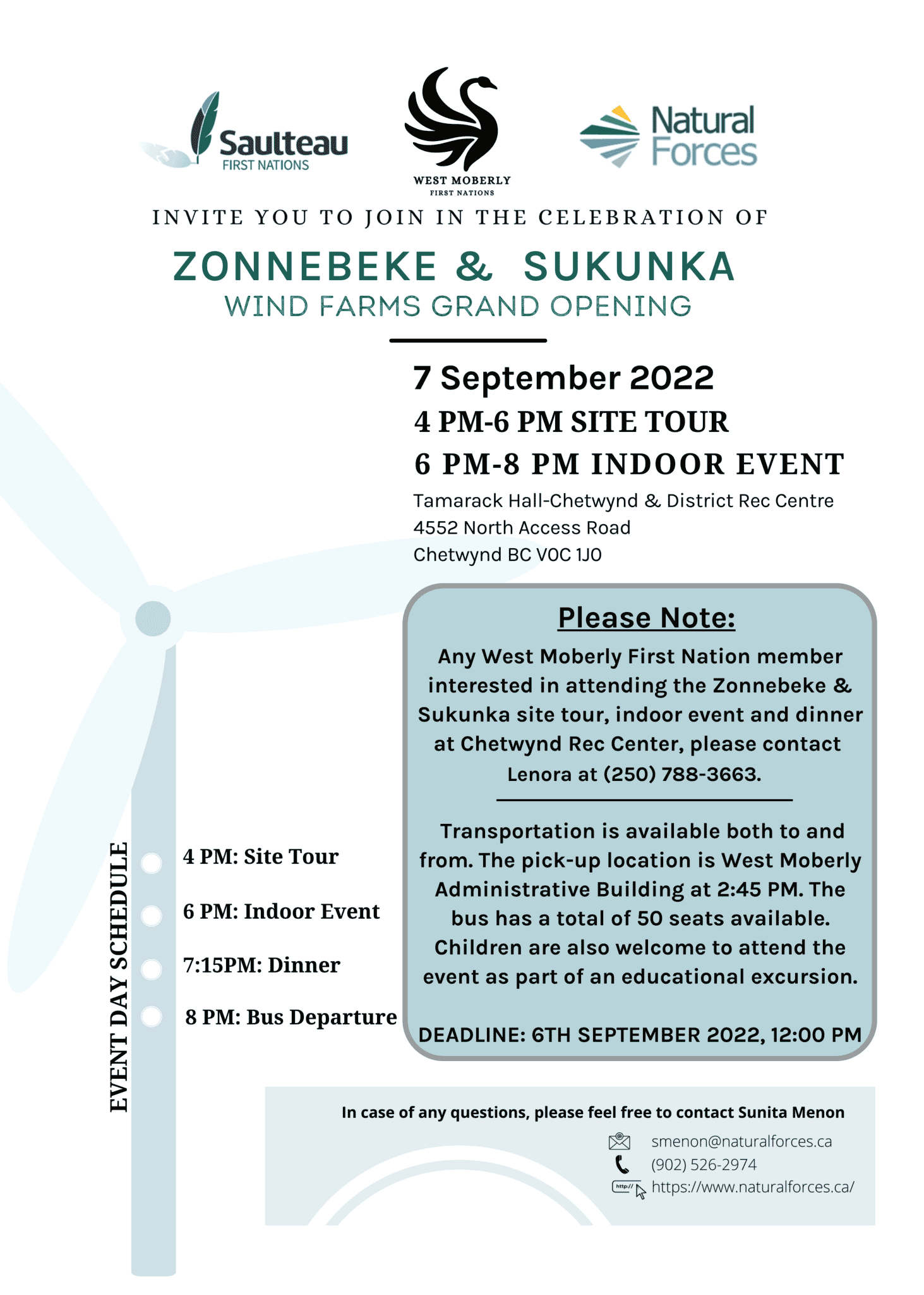 Zonnebeke & Sukunka Wind Farms Grand Opening - West Moberly First Nations