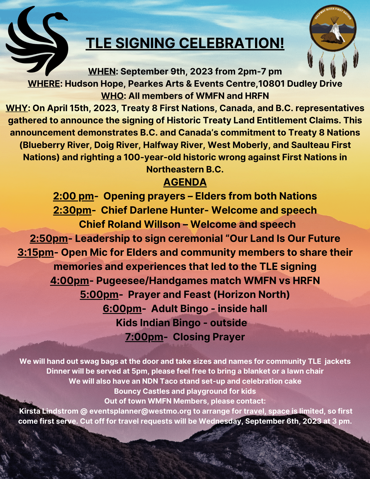 TLE Signing Celebration - West Moberly First Nations