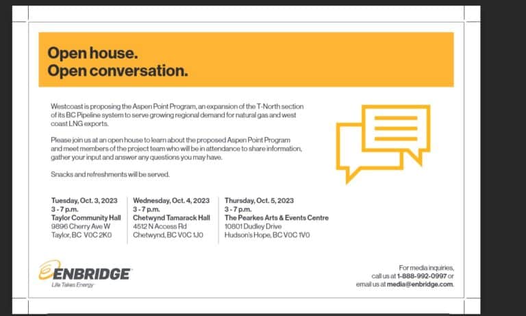 The Aspen Point Program (APP) open houses - West Moberly First Nations