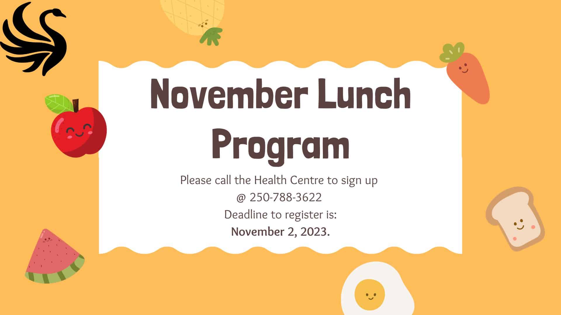 November Lunch Program - West Moberly First Nations