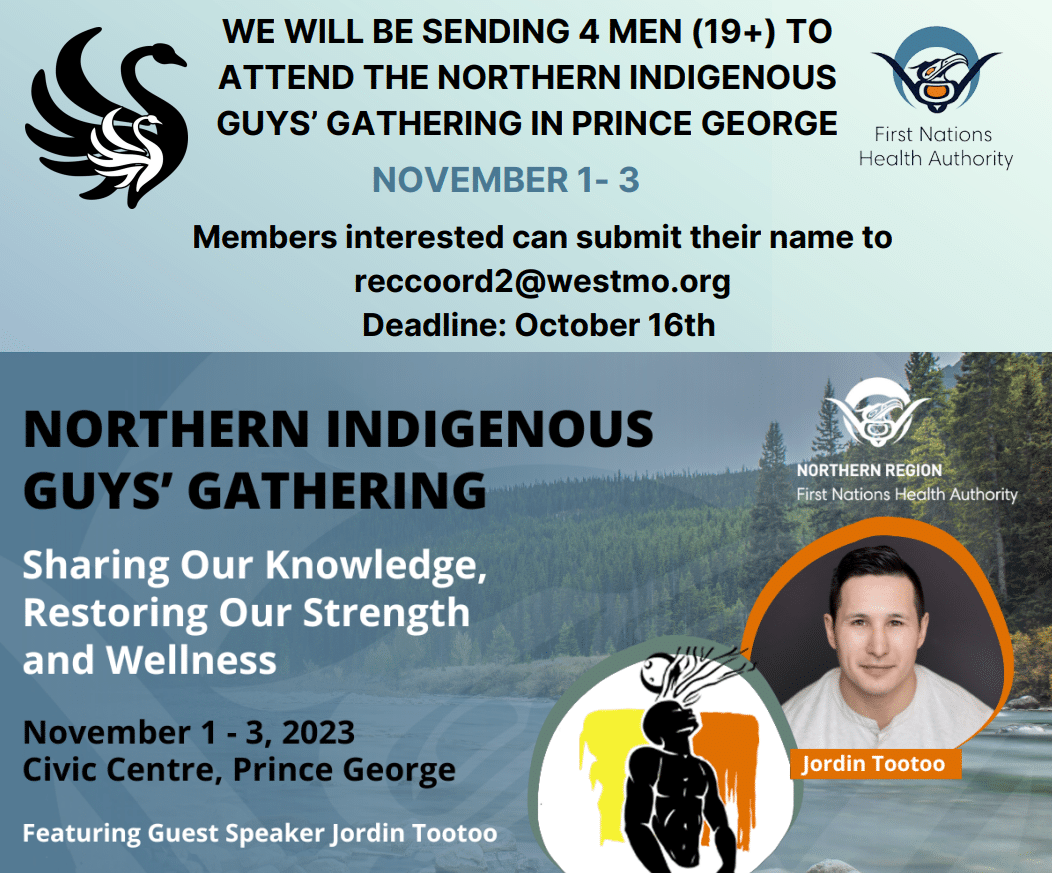 Northern Indigenous Guys Gathering - West Moberly First Nations