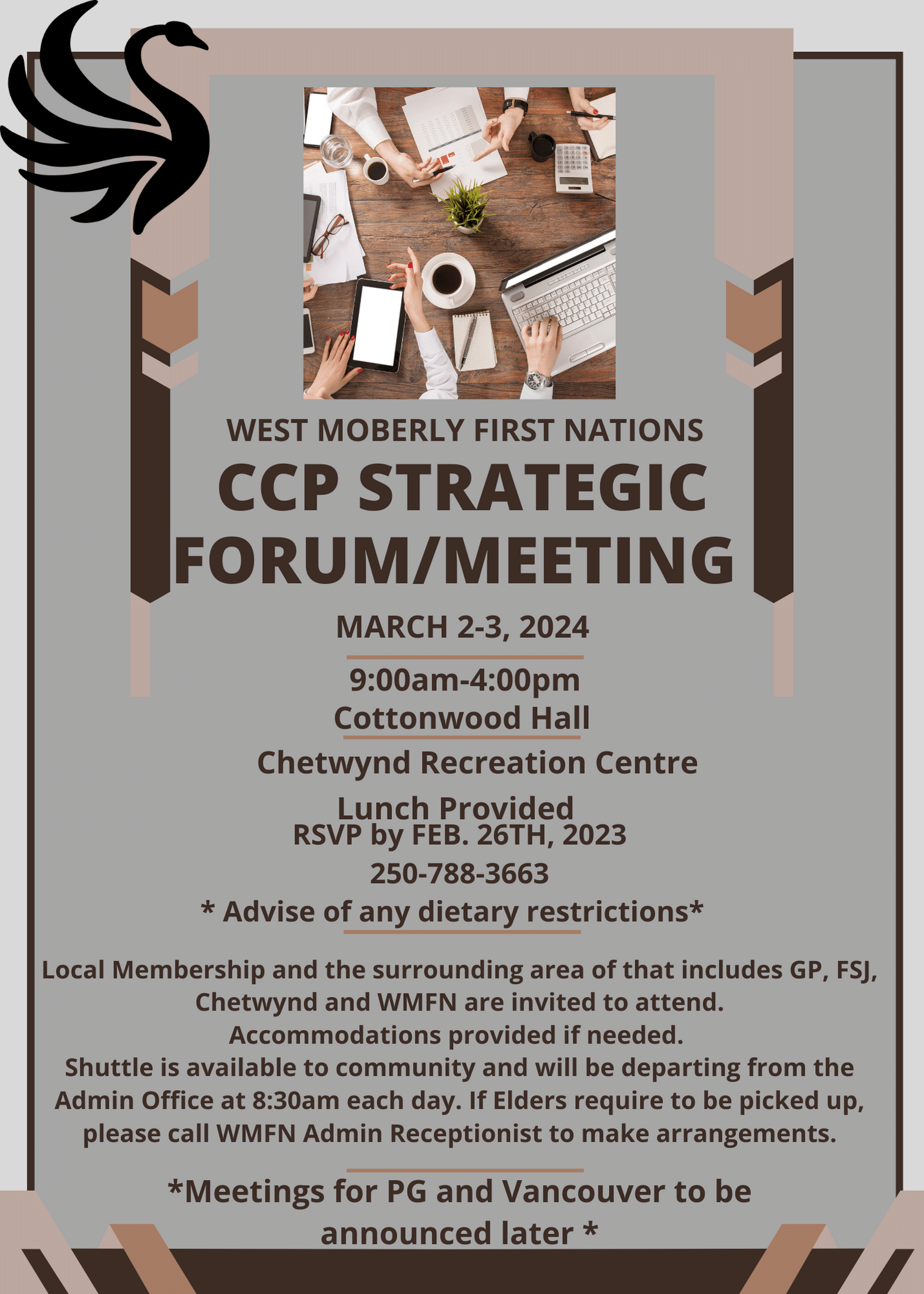 CCP Strategic Forum/Meeting-New Dates! - West Moberly First Nations