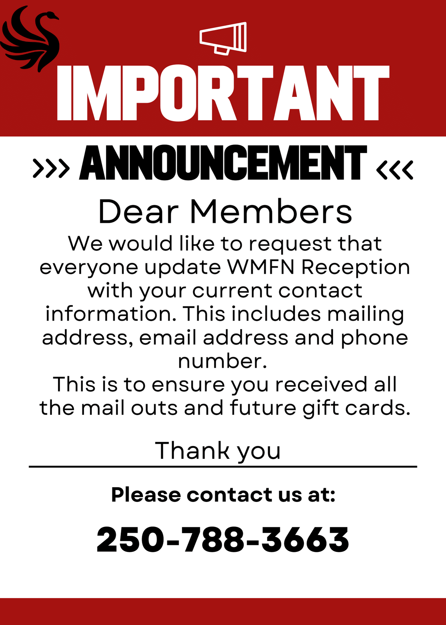 Update Membership Contact Information - West Moberly First Nations