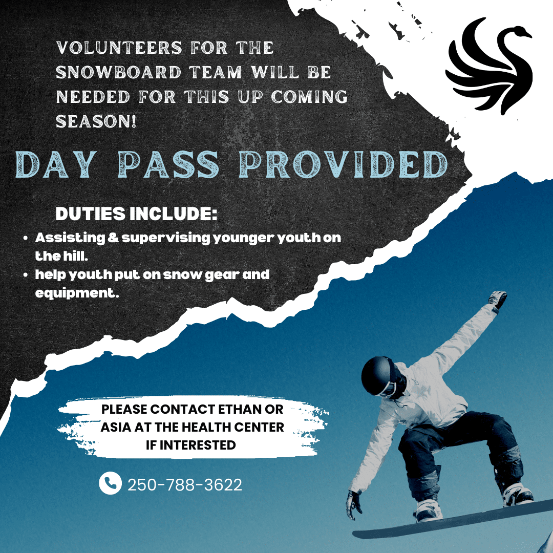Snowboard Team Volunteers - West Moberly First Nations