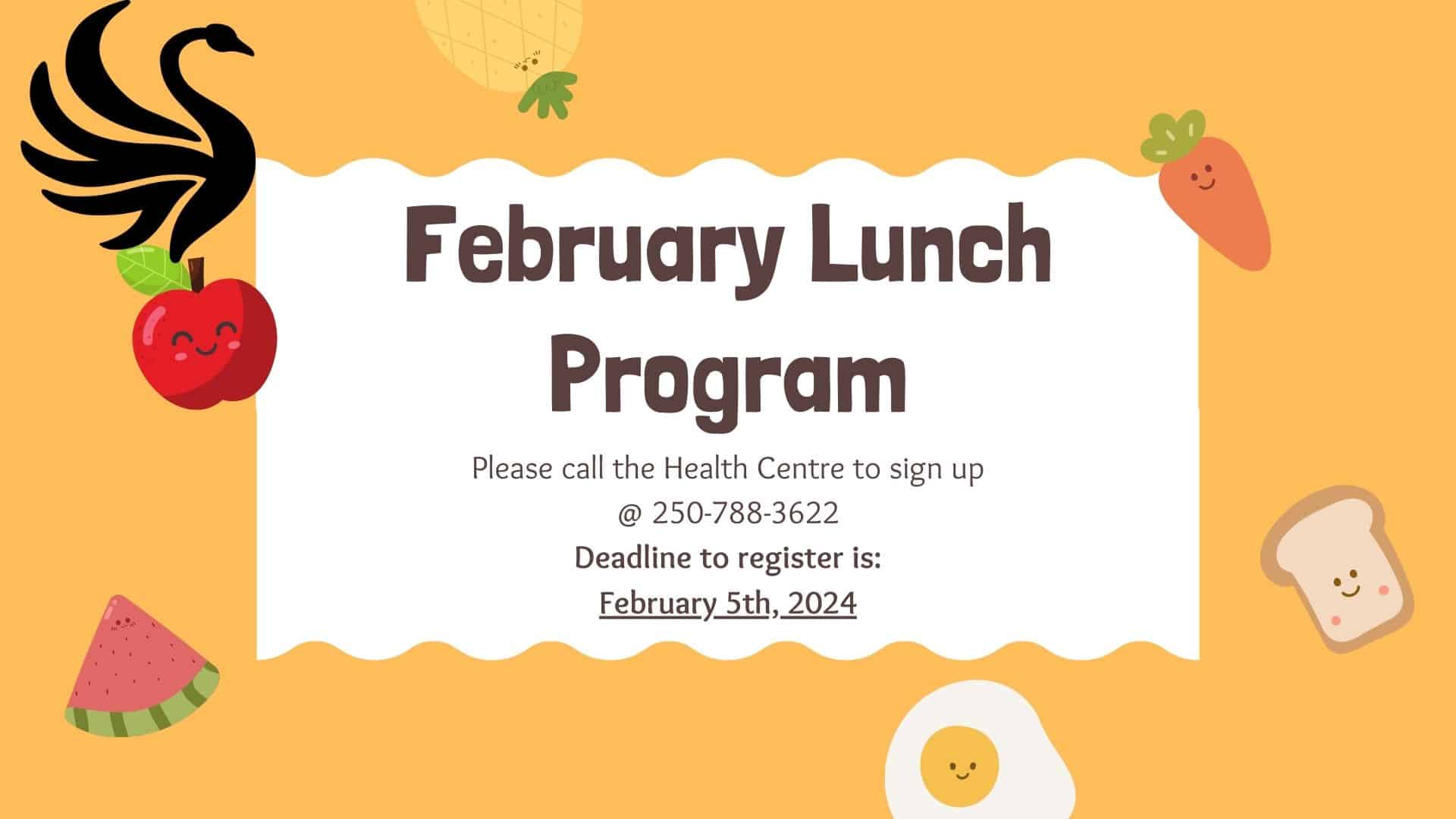 February Lunch Program - West Moberly First Nations