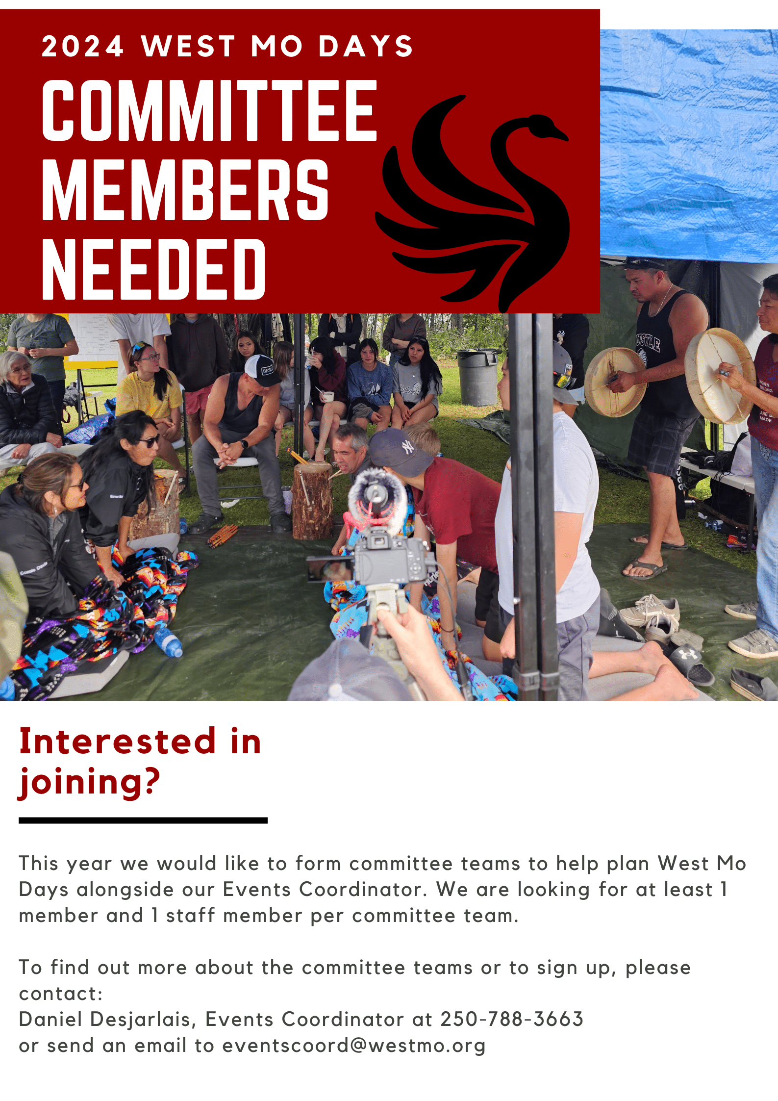 Committee Members Needed-West Mo Days 2024 - West Moberly First Nations