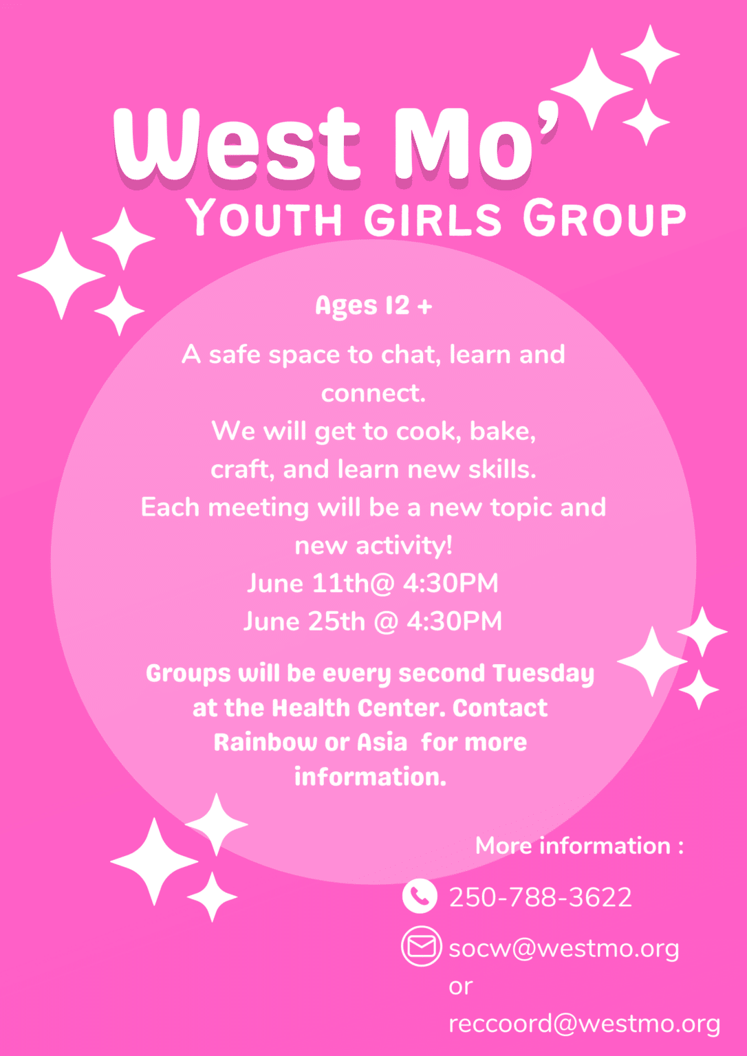 Youth Girls Group-June - West Moberly First Nations