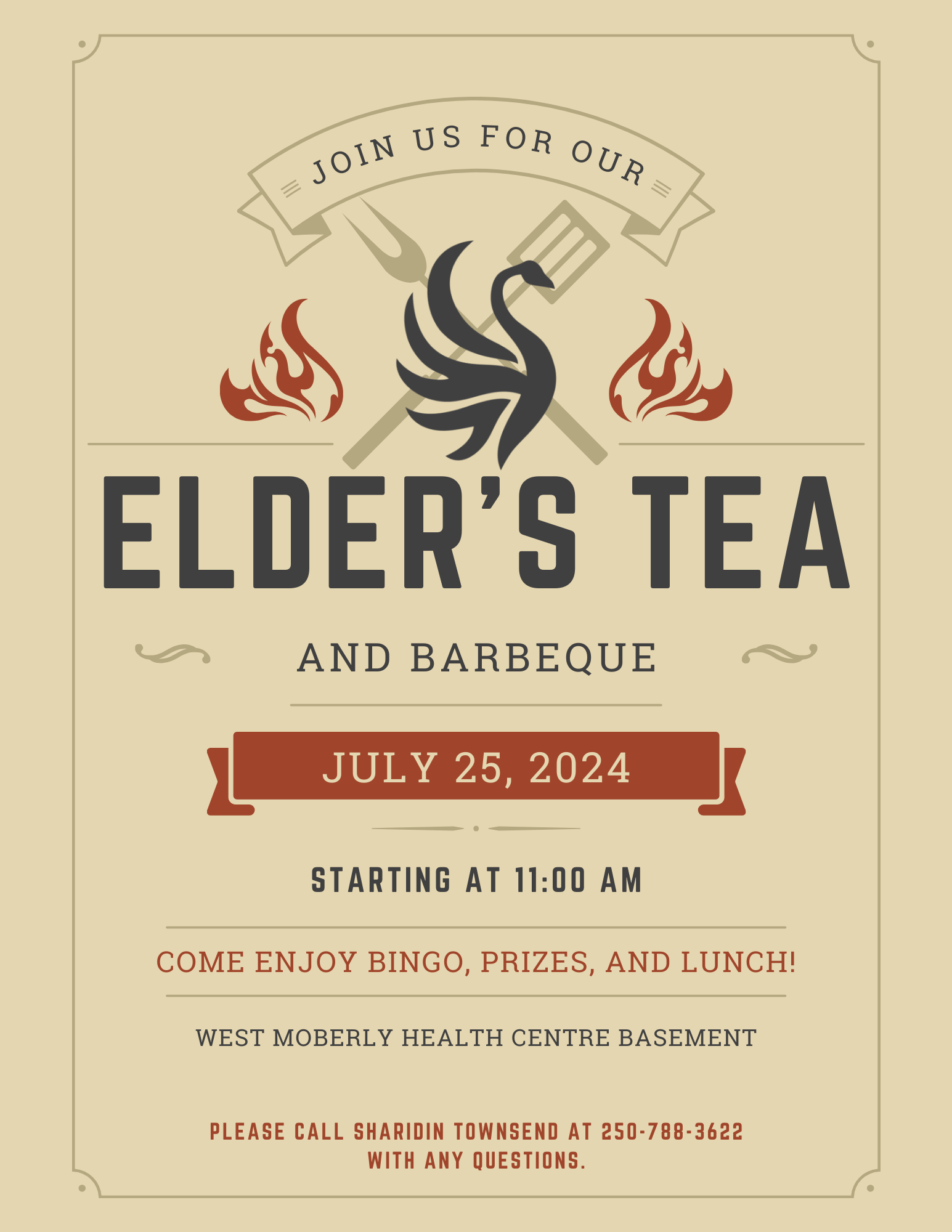 Elder's Tea-July - West Moberly First Nations