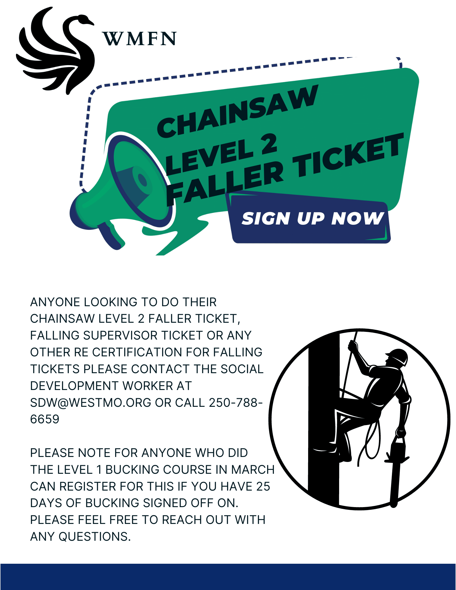 Chainsaw Level 2 Faller Ticket - West Moberly First Nations