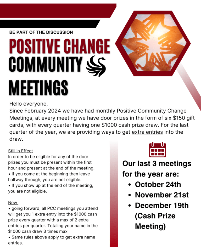 Positive Change Community Meetings - West Moberly First Nations