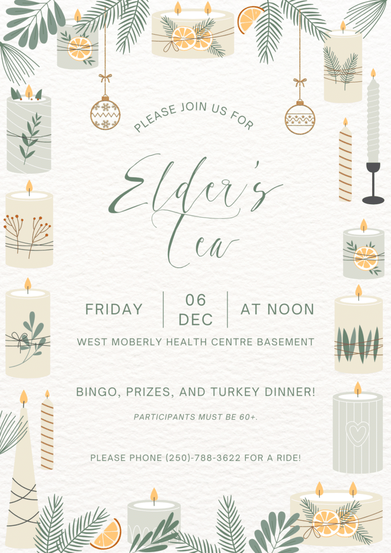 Elders Tea-December - West Moberly First Nations