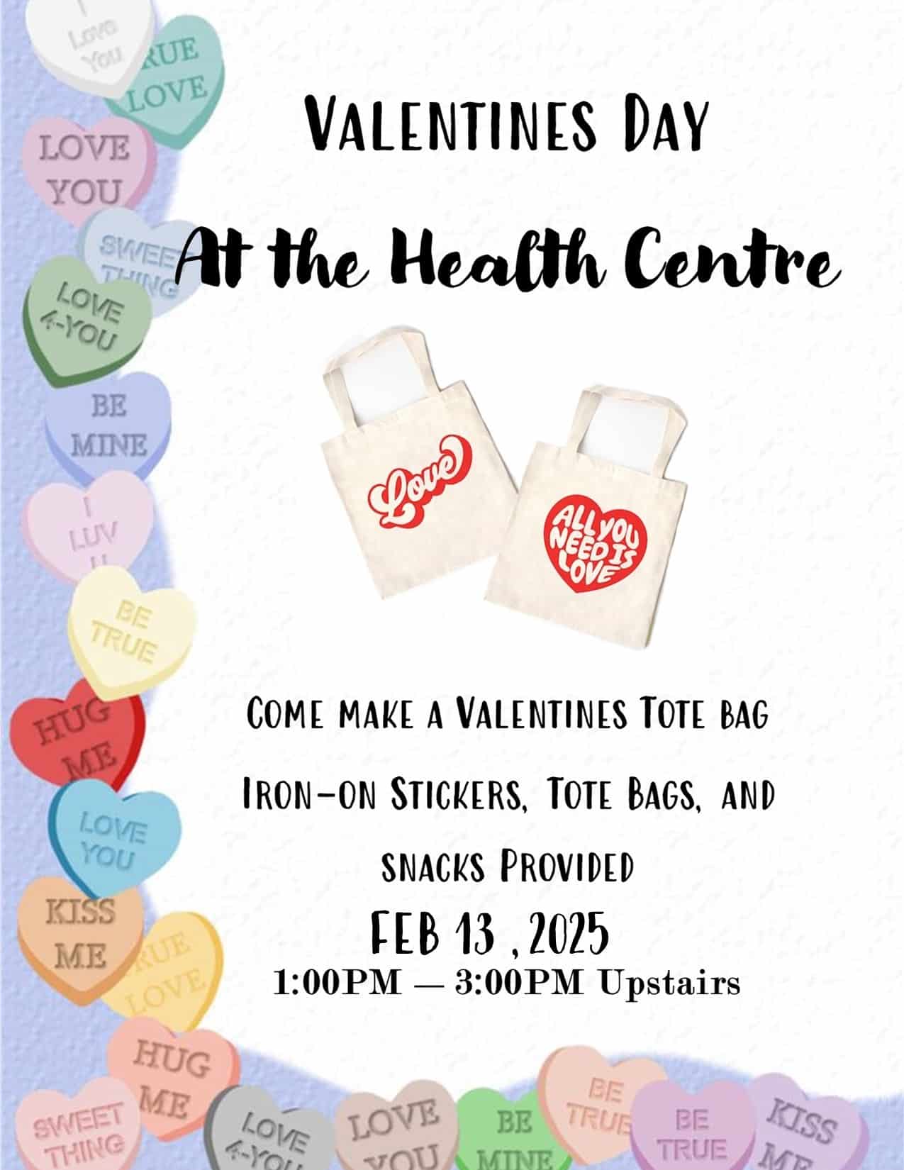 Valentines Day Tote Bags - West Moberly First Nations
