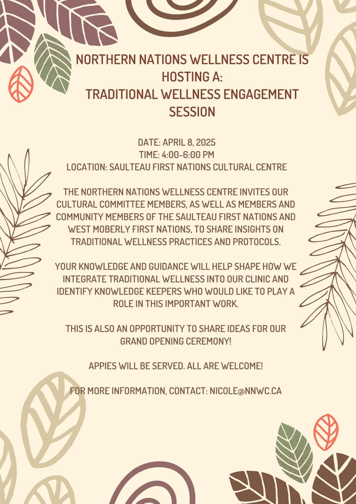 Northern Nations Wellness Centre is hosting a Traditional Wellness ...
