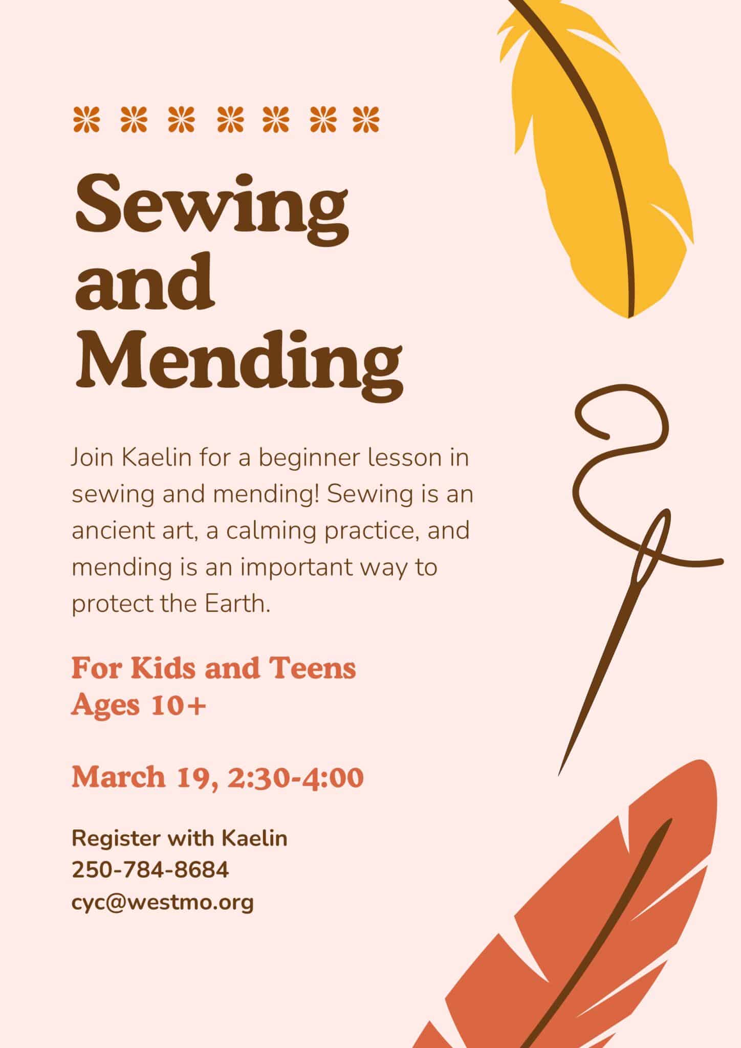 Sewing and Mending - West Moberly First Nations