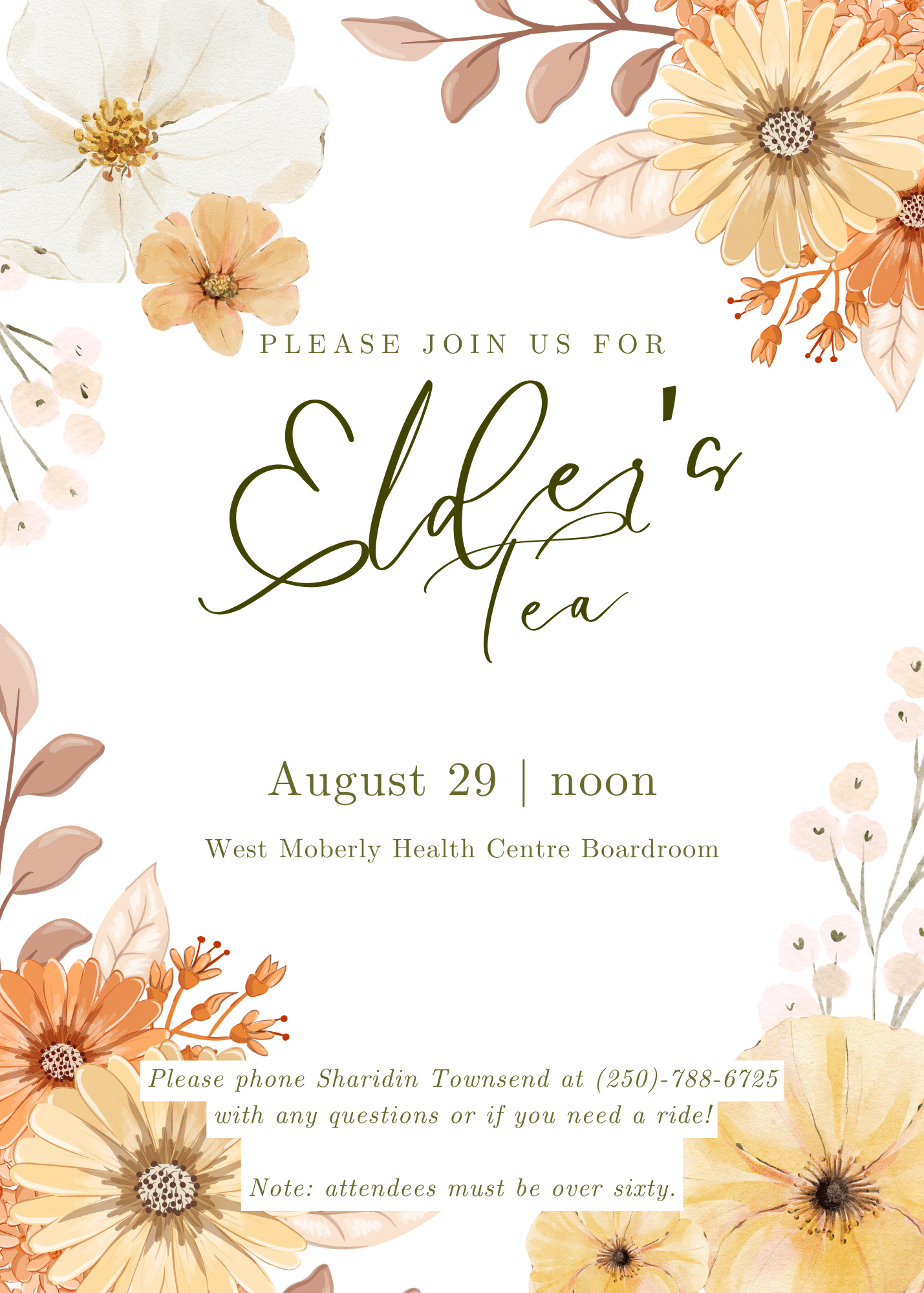 Elders Tea - West Moberly First Nations