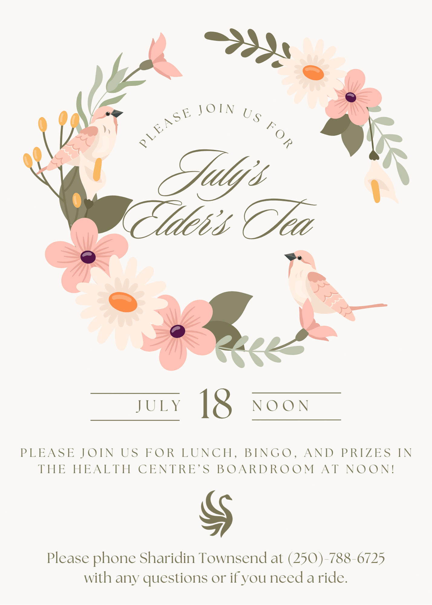 Elders Tea-July - West Moberly First Nations
