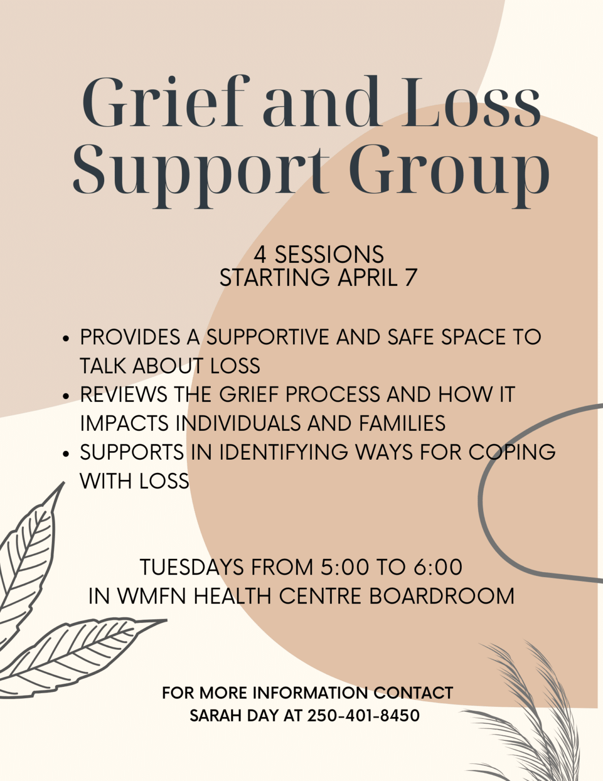 Grief Support Group - West Moberly First Nations
